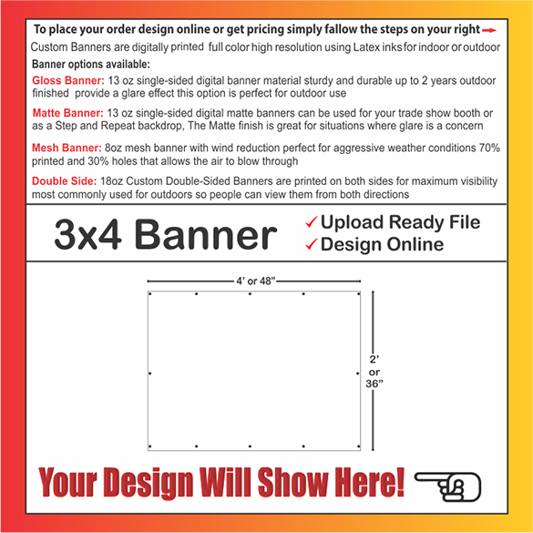 BANNERS 3 X 4 