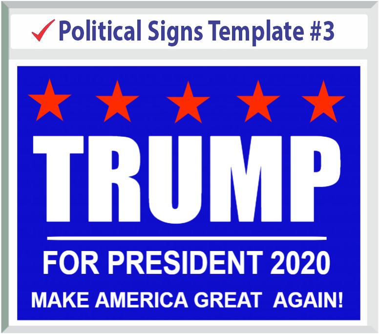 Political Sign Template Free
